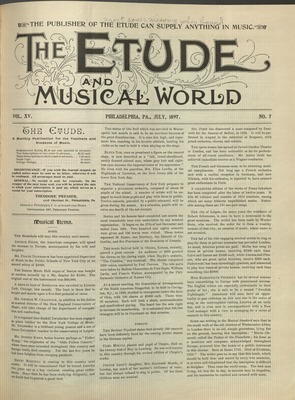 "Volume 15, Number 07 (July 1897)" by Winton J. Baltzell